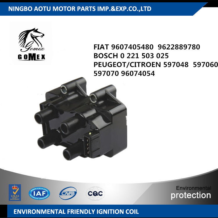 FIAT 9607405480  9622889780 BOSCH 0221503025 PEUGEOT / CITROEN 597048  597060  Car Ignition Coil Unit ,  Ignition parts