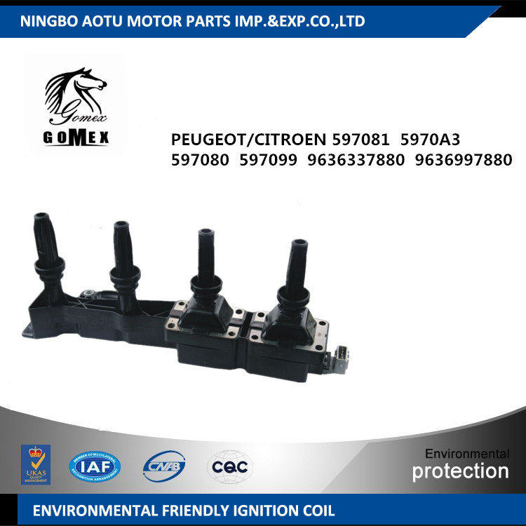 Car Ignition Coil PEUGEOT/CITROEN 597081 5970A3 597080 597099 9636337880 9636997880 ignition parts
