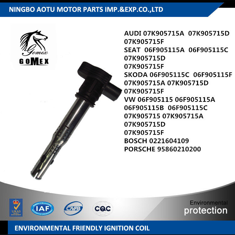 AUDI 07K905715D SEAT  07K905715D SKODA 06F905115F VW PORSCHE 95860210200 Car Ignition Coil unit , ignition parts