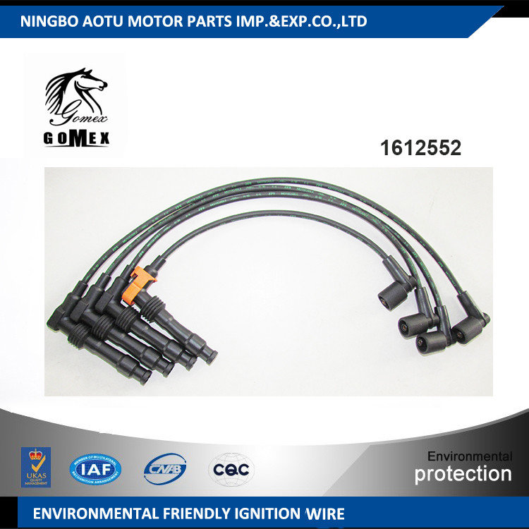 High voltage silicone Ignition wire set, ignition cable kit, spark plug wire 1612552 for OPEL