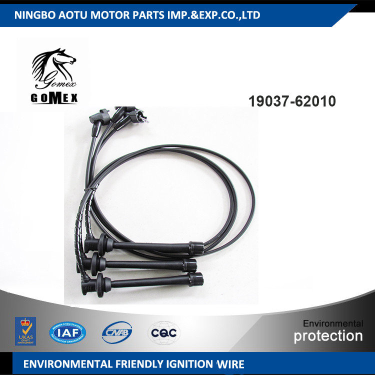 High voltage silicone Ignition wire set, ignition cable kit, spark plug wire19037-62010 for TOYOTA