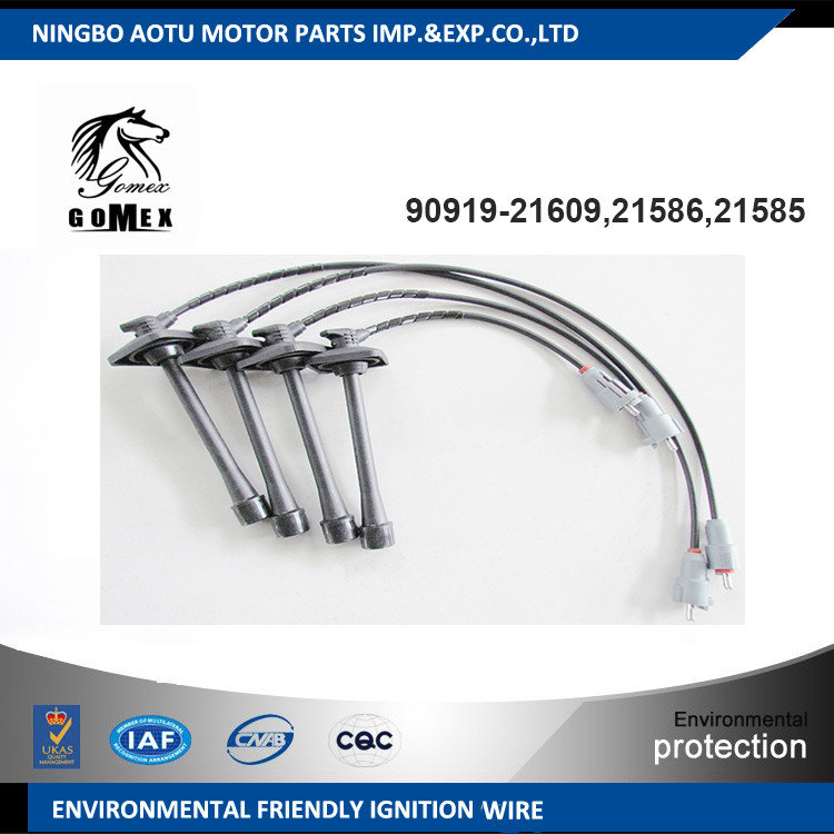 7mm Silicone Ignition Wire Set , High Voltage Ignition Coil Wire 90919-21609 21586 21585​