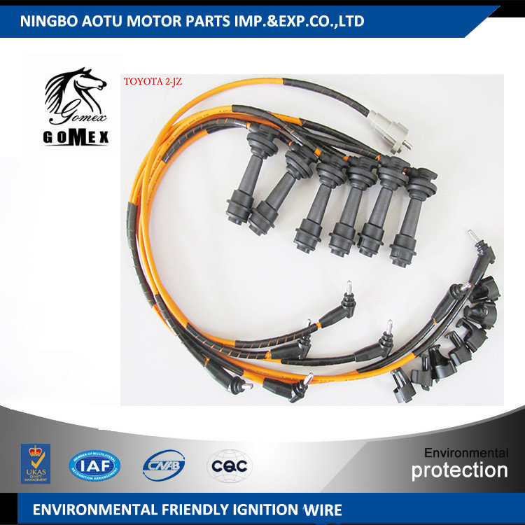 Silicone Ignition Wire Set Replacement Colored Spark Plug Wires For  TOYOTA 2-JZ