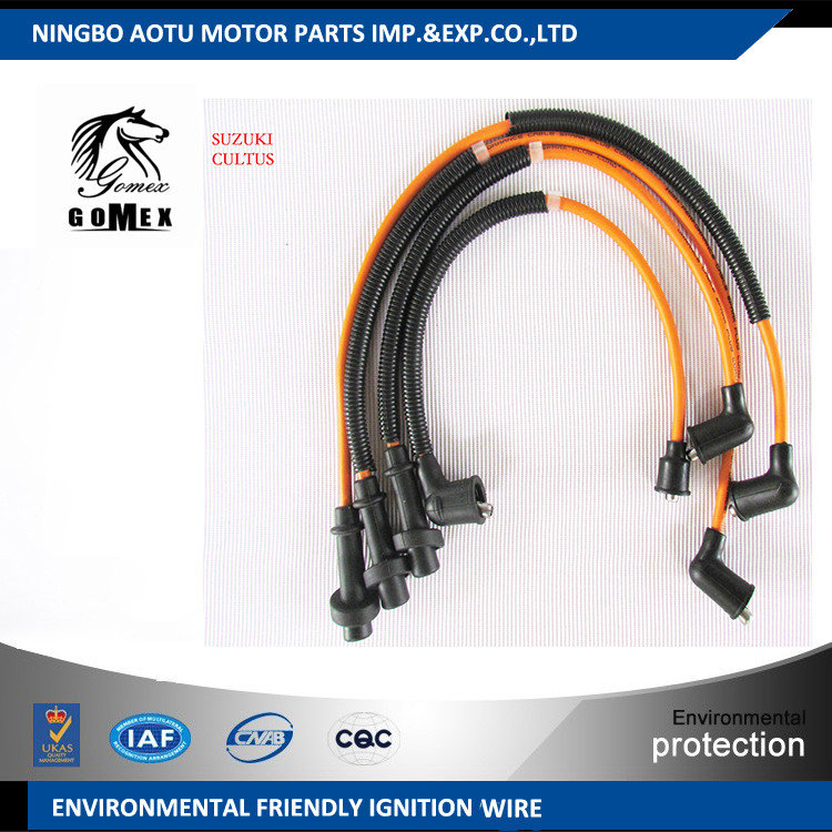 Professional Car Solid Core Spark Plug Wires / Ignition Coil Wire For SUZUKI CULTUS