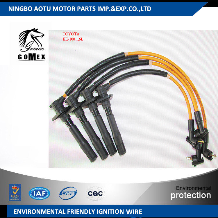 Colored Ignition Wire Set TOYOTA EE-100 1.6L 7 mm Silicone Spark Plugs Wires