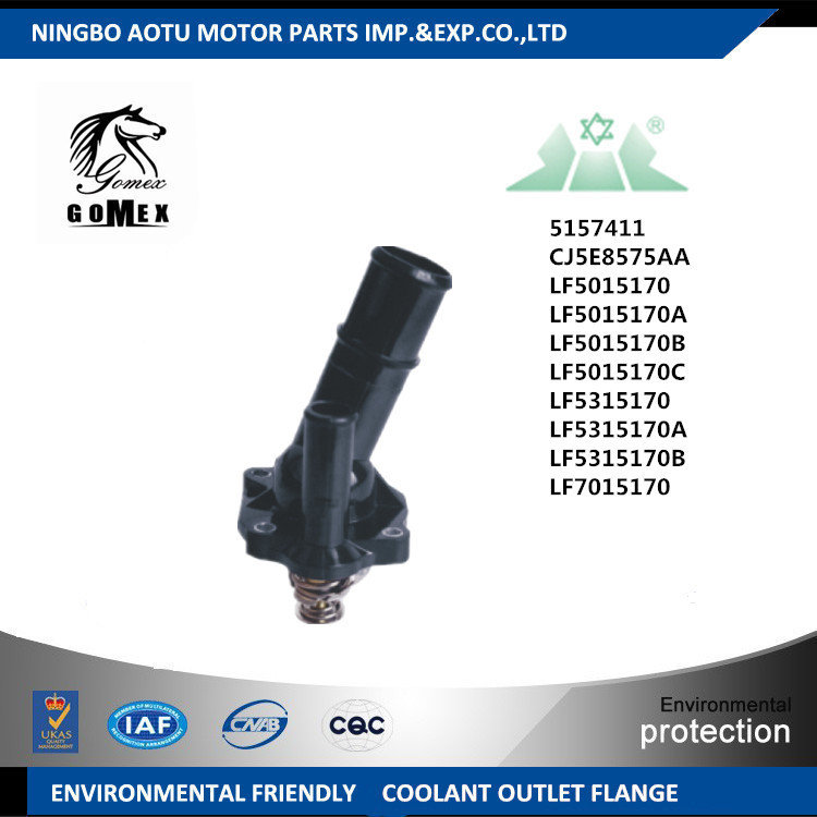 Coolant Outlet Flange , Thermostat Housing Assembly 5157411 CJ5E8575AA LF5015170 LF5315170  for  FORD MAZDA