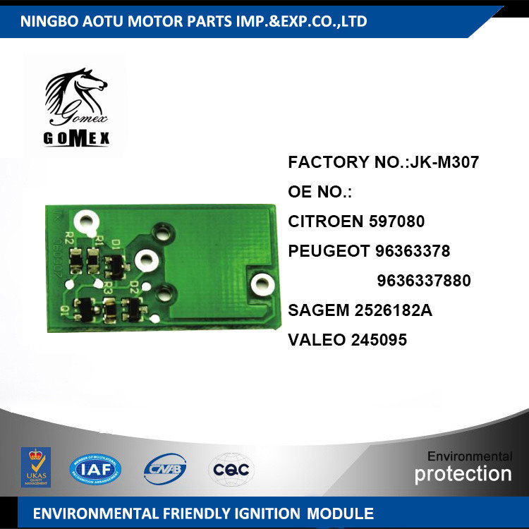 High Quality Auto Ignition Module for CITROEN 597080 PEUGEOT 96363378 9636337880 SAGEM 2526182A VALEO 245095