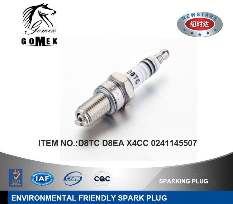 BMW HONDA SUZUKI Car Spark Plugs , D8TC D8EA X4CC 0241145507 Iridium Tipped Spark Plugs