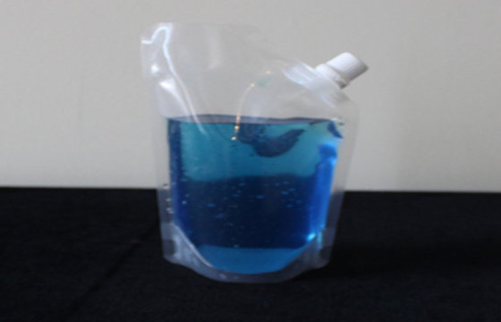 Side Gusset Spout Bag , Plastic Standing Spout Pouches with Handle