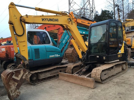 Hydraulic crawler excavator hyundai R60-7,also hyundai R60-9,R130-5,R200-5,R215-7,R225-7 avaliable supplier