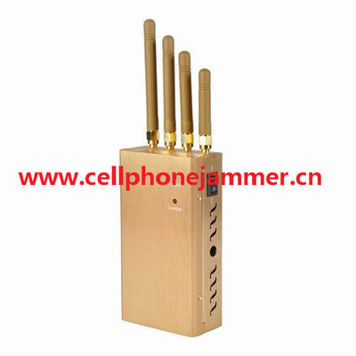 Handheld Cellphone GPS Jammer 3Watts output power + four Antennas