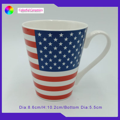 V Shape Promotional Ceramic Coffee Mugs Promotional Coffee Travel Mugs