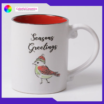 Customized Hand Painted Ceramic Coffee Mugs Cute Can Be Used As Gift