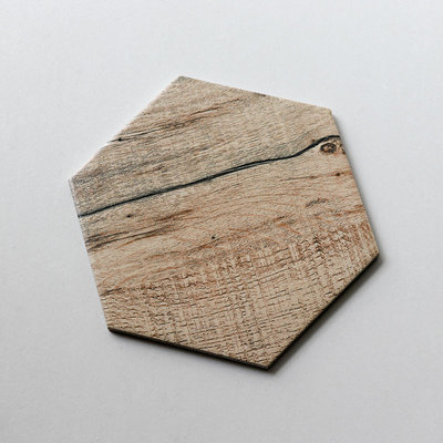 Houten Reeks Hexagon Keramische tegel Ceramische het Mozaïektegel van de 8 X 9,2 Duimglans