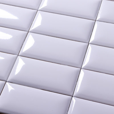 75X150mm het Gebruiks Ceramische brood-Blik van de Grootte Binnenlandse Muur Metrotegels in Wit