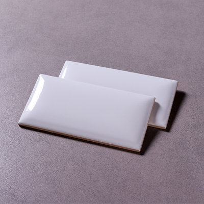 75X150mm het Gebruiks Ceramische brood-Blik van de Grootte Binnenlandse Muur Metrotegels in Wit