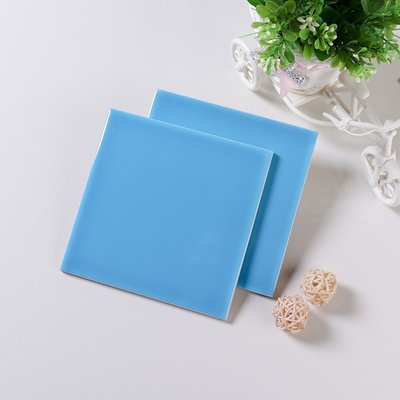 Vlotte Verglaasde Ceramische de Misstapweerstand van Muurtegels, Tegel 6“ X 6“ van de Hemel Blauwe Metro