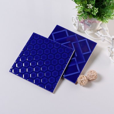 Tegels van de woonkamer de Kleurrijke Muur 15X15cm Tegels van de Schat Blauwe Ceramische Verglaasde Muur