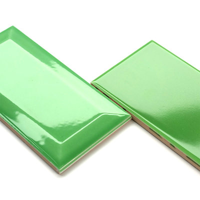 Van de de Tegels3x6 Duim van de jade de Groene Kleurrijke Muur Vlotte Glans voor Keukens/Badkamerss