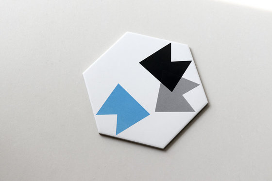 Vlotte van het de Tegelporselein van het Glans Ceramische Hexagon Mozaïek Hexagon Tegel 8“ X 9,2“