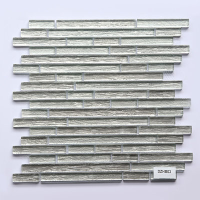 Duurzame Lineaire Strook Gekleurde Glastegels, Tegel van de Mozaïek de Decoratieve Muur