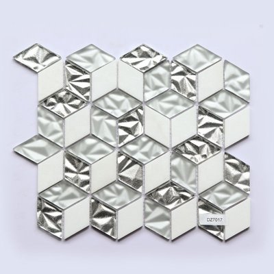 Van het het Glasmozaïek van het Misstap niet Kristal van het de Tegelstoilet Hexagon Gevormde de Vloertegel 300X300