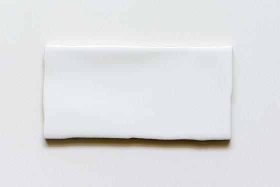 75x150mm Ongelijke Witte en Zwarte Metrotegels voor Metro van de Koffiewinkel Tegel