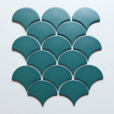 Van het het Porseleinmozaïek van de ventilatorvorm de Tegels van de de Decoratiemuur voor Woonkamer