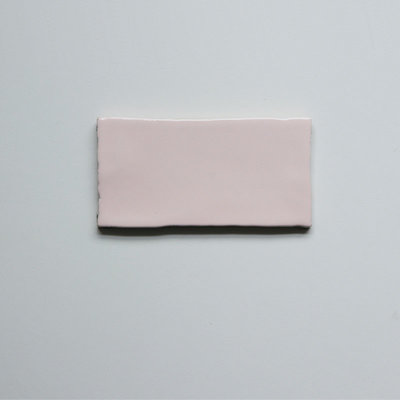 Glanzende Verglaasde Onregelmatige Roze Ceramische de Muurtegel van de Rand Binnendecoratie