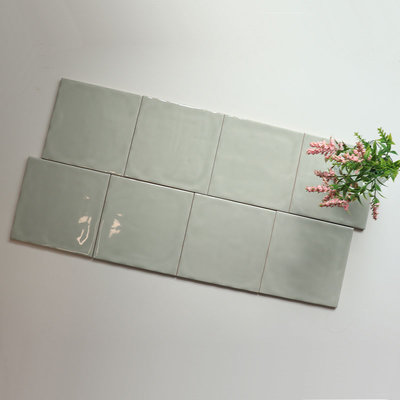 De waterdichte Ceramische Tegels van het de Kleurentoilet van Coment Groene in 150x150mm Grootte