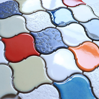 268X260mm van de de Mengelingskleur van de Lantaarnvorm de Keramische tegelmozaïek