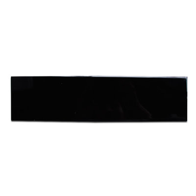 van de de Duim Zuivere Zwarte Kleur van 7.5x30cm/3*12 de Metrotegel Backsplash voor Keuken/Douchezaal Muurdecor