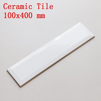 100x400 zwart-witte Ceramische Metrotegel voor Keuken/Badkamers/Balkon/Toiletmuurdecor