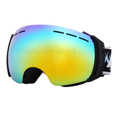 Gafas antis del esquí de la niebla de las lentes duales esféricas suaves de TPU con el marco de TPU