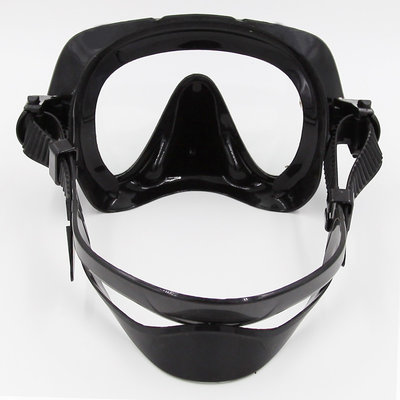 Certificado libre del CE de la máscara de la zambullida del mar de las gafas de la zambullida del líquido negro y rojo