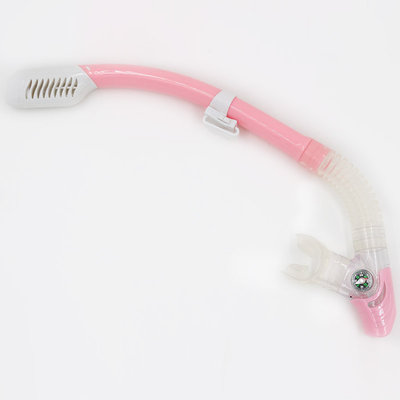 Tubo respirador rosado de la zambullida del tubo de la PU del pedazo del mes del silicón para zambullirse y nadar
