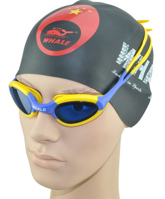 Gafas antis amarillas y azules de la natación de la niebla que compiten con las gafas de la nadada para los hombres