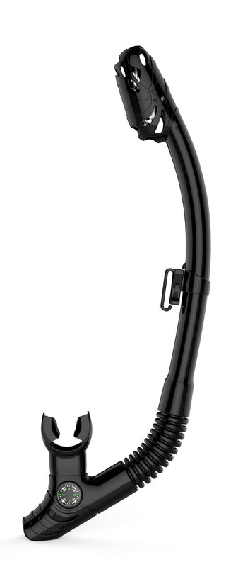 Tubo respirador seco negro para los deportes acuáticos, aprobación de la máscara del salto de tubo respirador del SGS