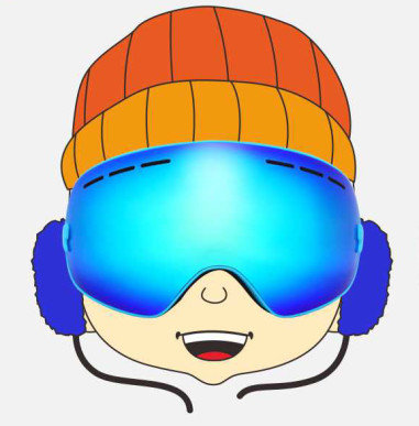 El azul anti modificado para requisitos particulares del rasguño embroma las gafas de la snowboard para los muchachos y las muchachas