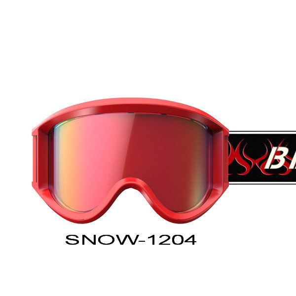 Gafas antis adultas simples rojas del embarque de la nieve de la niebla para mujer, para hombre