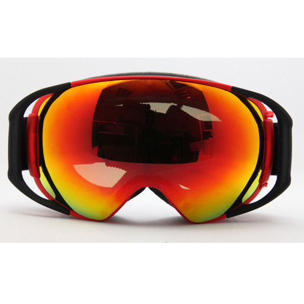 Gafas modificadas para requisitos particulares UV400 del embarque de la nieve/gafas del esquí de la lente del espejo para los hombres