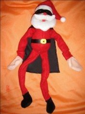 Velboa morbido ha adattato il giocattolo per il cliente il Babbo Natale freddo della peluche con il formato 15cm degli occhiali da sole a 50 cm