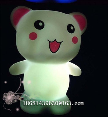 Super cute bear shape led flashing baby toys
