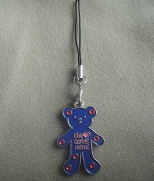 le cinghie e i keychains adorabili economici del telefono cellulare dell'orso metal la Cina
