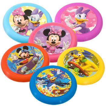 Mini disco di volo di plastica di Disney, circolo promozionale di Mickey Mouse