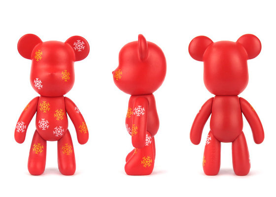 L'orso sveglio di piccolo di modo Natale del PVC gioca il regalo delle ragazze a 3 pollici/8.2CM