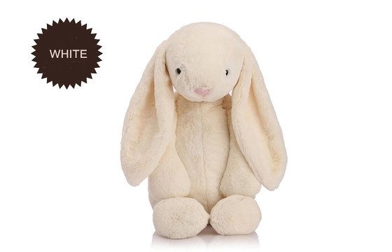 Il giocattolo del coniglio di rosa dell'animale farcito per 3-6 giocattoli della peluche del bambino 30CM ha farcito il coniglietto di pasqua