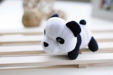 Giocattoli degli animali farciti per i cani con le serie del panda del bambino di Squeaker lavabili