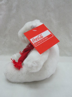 La peluche di Natale dell'animale farcito dell'orso polare della coca-cola gioca la dimensione di 16cm