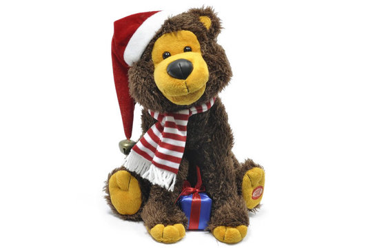 18&quot; giocattoli molli huggable della peluche di Natale del tessuto felpato del cappello rosso del velluto dei giocattoli di festival sopporta